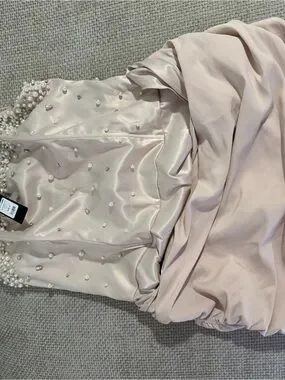 Fashion Nova | Dresses | Fashion Nova Pearlembellished Blush Pink Mini ...
